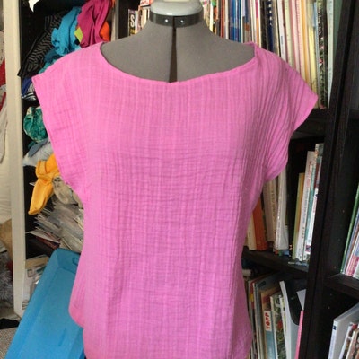 Basic Woven Cap Sleeve T-shirt/blouse Easy to Sew PDF Sewing Pattern ...
