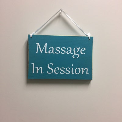 8x6 Massage in Session Custom Wood Sign Do Not Disturb Spa - Etsy