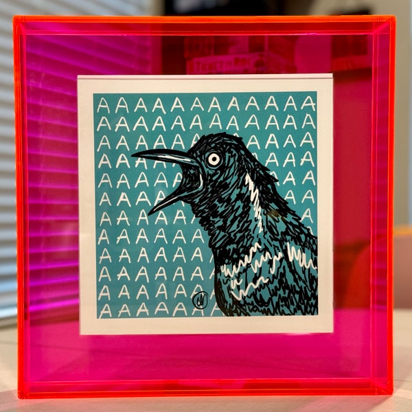 Screaming Nightingale Digital Art Print (8x8in) - Etsy