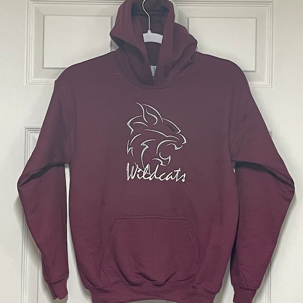 Wildcats Mascot Sketch TWO Versions, With and Without Wording Digital ...