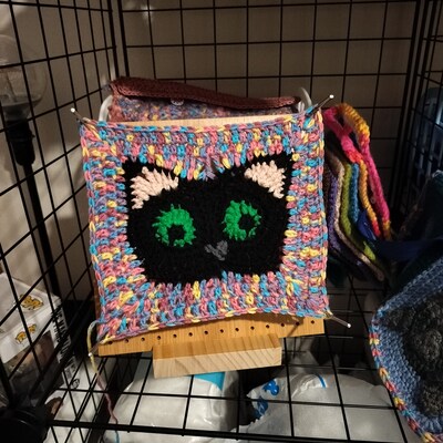 Cat Face Granny Square - Etsy