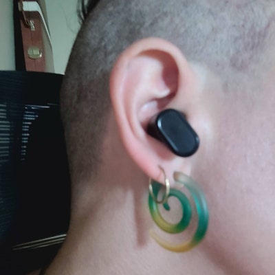 Pairs Green Stone Ear Gauges/double Flared Ear Plug/gauge & - Etsy