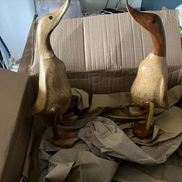 Handmade Wooden Bamboo Coconut Owl Bird Wind Chime Garden Mobile ...