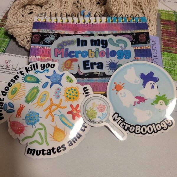 Microbiology Sticker, Graduation Gift, Lab Tech, Infectious Disease ...