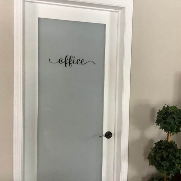Office Door Decal, Entryway Office Sticker, Storefront Business Signage ...