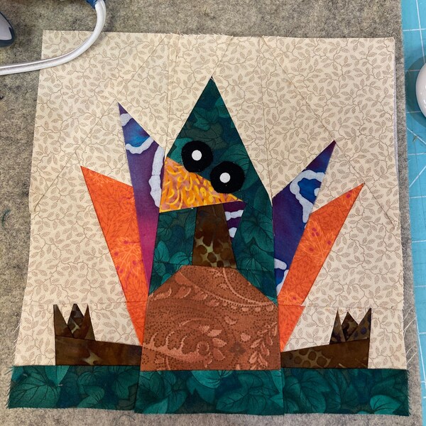 Paper Pieced Turkey Block Pattern: 8'' Square (PDF Download) - Etsy