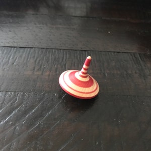 Hand Made Colorful Wooden Spinning Tops - Etsy