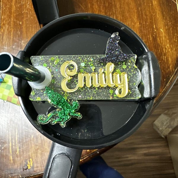 Wicked Tumbler Accessory Green Elphaba Flying Monkey Name Plate Wicked ...