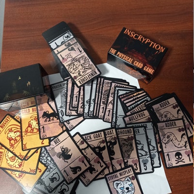 Inscryption Card Game Plus Box and Bloated Stoat Card - Etsy
