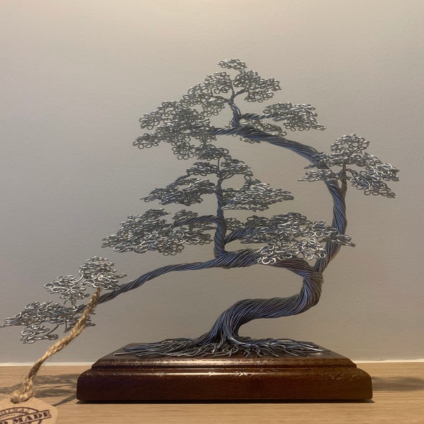 Handmade Wire Bonsai Tree: Engraved Tree of Life, Meditation Decor - Etsy