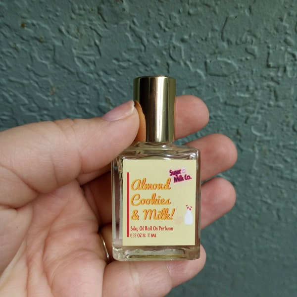 Almond Cookies and Milk Roll on Perfume- Vegan, Oil Perfume - Etsy