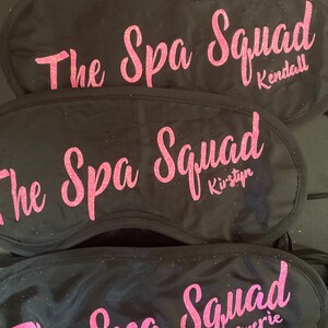 Personalized Sleep Masks Great for Dance Parties Cheer - Etsy