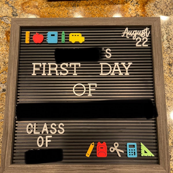 School Days by Candy Letters • First Day of School Sign & Teacher ...