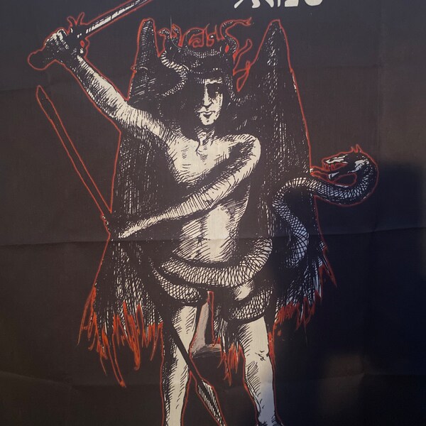 Azazel Goat-devil Baphomet Altar Cloth - Etsy