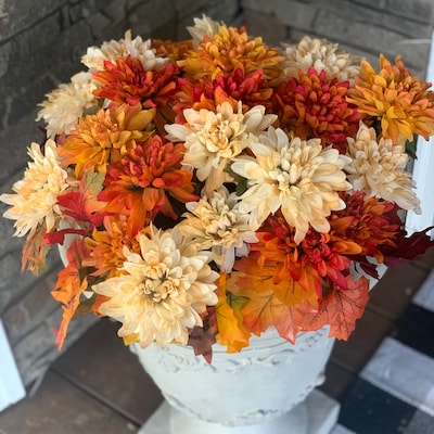 3 OR 6 Pcs 18 Light Pink Ball Mum Bush Bouquet - Etsy