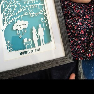New Baby Paper Cut New Baby Gift Firstborn Gift IVF - Etsy UK