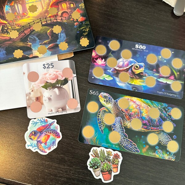 A6 Money Saving Scratcher - Etsy