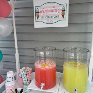 Water Park Party Backdrop Sign Printable Water Slide Party - Etsy