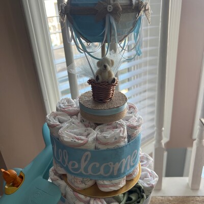 Hot Air Balloon Graduation Centerpiece oh the Places You'll Go, up up ...