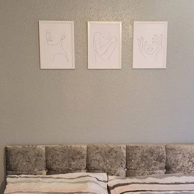 Set of 3 Line Drawing A4 A3 Art Print Poster Quote - Etsy