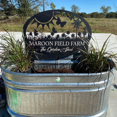 Oval Farm Sign With Family Name and Established Date - Etsy