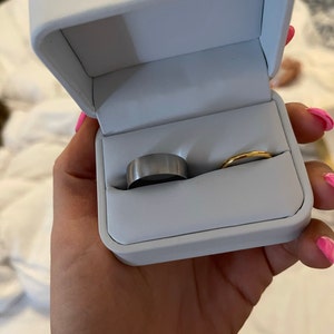 Black Velvet Ring Box for Weddings Engagement Ring Box | Etsy