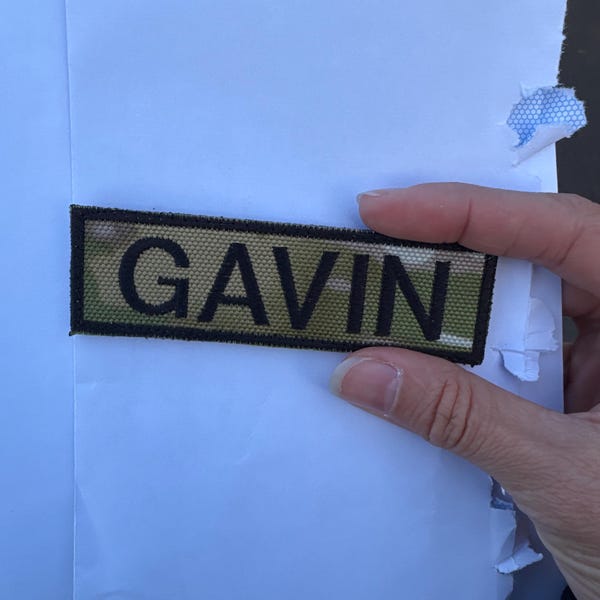 Custom Multicam Army Name Patch Personalised - Etsy UK