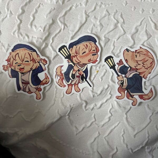 Dog Falin Stickers | Dungeon Meshi - Etsy