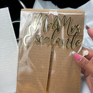 Your Custom Message Acrylic Cake Topper Personalized Birthday Wedding ...