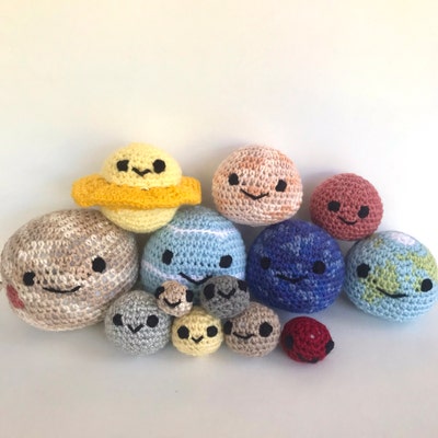 Solar System Planets Crochet Bundle PATTERN ONLY Pdf DOWNLOAD Amigurumi Crochet Patterns ...