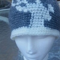 Crochet Pattern - Dylan Deer Silhouette Hat/beanie by Lakeside Loops ...