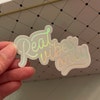 Real Vibes Only Holographic Vinyl Sticker Good Vibes Sticker for Laptop ...