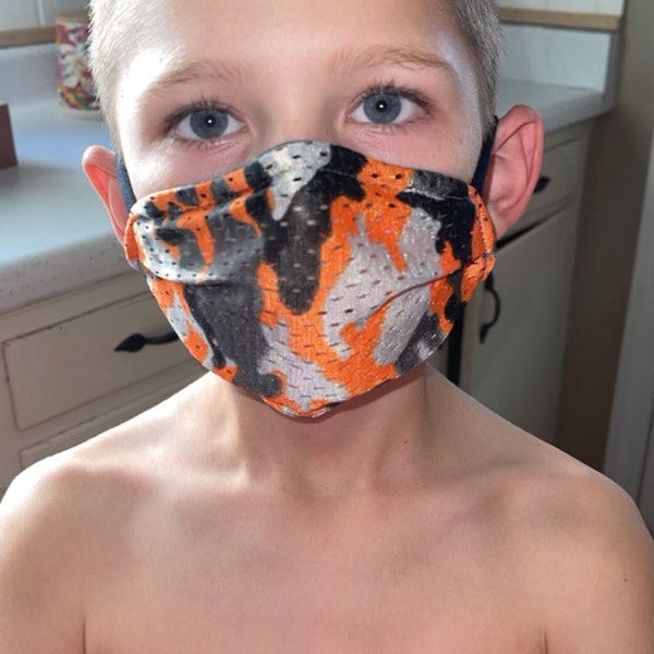 Sheer Mesh One Layer Sports Face Mask | Nose Wire | Child to Adult ...