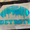 Detroit Football Sports Design With Skyline. Perfect for Printing ...