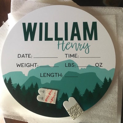 Baby Birth Stat Plaque Personalized Birth Announcement Sign Printed ...