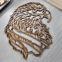 Raven Multilayer Svg,laser Cut File,3d Layered DXF Laser Cut,raven ...