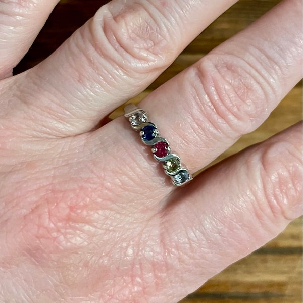 Men's Personalized Birthstone Father's Grandfather's Family Ring ...