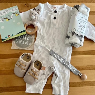 New Baby Boy Gift Set Box, Welcome Baby Gift Set, Baby Shower Gift ...