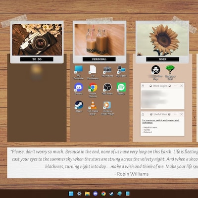 Desktop Wallpaper Organizer for College Student, EDITABLE Canva ...