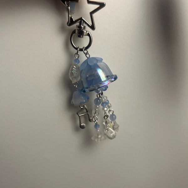 Blue Pink Purple Aesthetic Y2k Beaded Star Keychains - Etsy