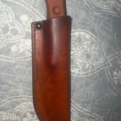 Handmade ESEE 6 Nordic Pouch Leather Sheath With Fire Steel Loop Side ...