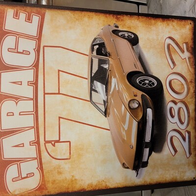 Vintage Tin Metal Sign for Garage. Free Personalization YOUR Car ...