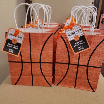 Basketball Favor Tags Thank You Tags Birthday Party Favors INSTANT ...
