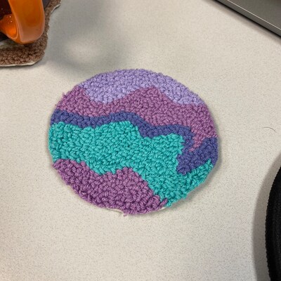 Halloween Punch Needle Coaster/tufted Drink Coaster /punch - Etsy