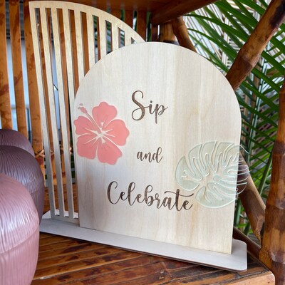 Arch Sign Slats SVG Wedding Template, Social Media Sign, Half Double ...