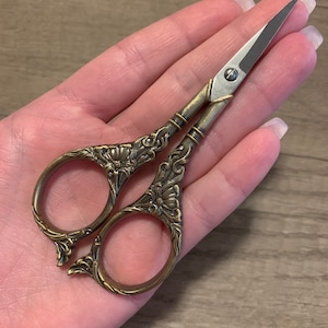 Floral Embroidery Scissors, Vintage Style Scissors, Vintage Antique ...