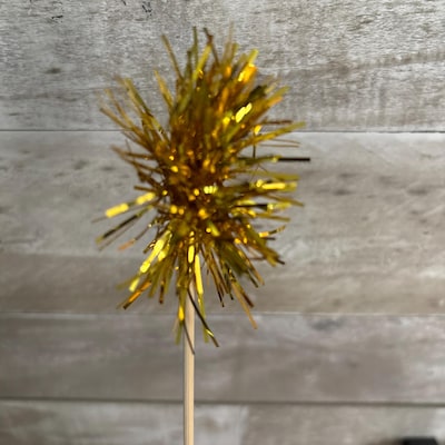 100 Tinsel Stir Sticks Gold Silver Blush Black Sparkle Champagne Drink ...