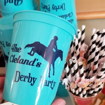Custom Derby Party Cups, Talk Derby to Me, Let's Get Derby, Kentucky ...