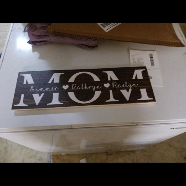 Mom Sign With Kids Names, Mothers Day Gift, Personalized Gift for Mom ...