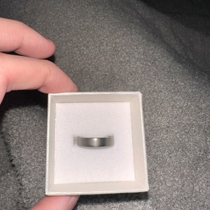 Simple Titanium Ring, Classic Wedding Band, Mens Modern Ring, Womens ...